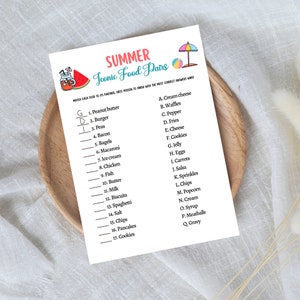 Summer Riddles Game Printable, Pool Party Games, Summer Camp Activity ...