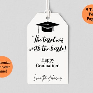 Custom Graduation Gift Tags Personalized Happy Graduation - Etsy