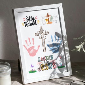 Easter Handprint Craft Printable, Christian DIY Religious Keepsake Art ...