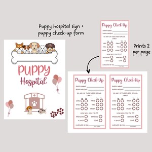 Puppy Party Signs Printable, Adopt a Puppy Party Games, Dog Adoption ...