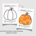 Fall Pumpkin Torn Paper Craft Printable for Kids, Thanksgiving Bible ...