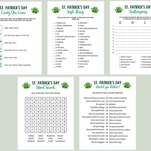 St Patrick's Day Game Bundle Printable Fun Irish Games - Etsy