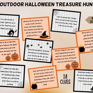 Outdoor Halloween Scavenger Hunt for Kids Halloween Treasure - Etsy