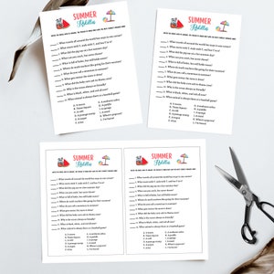 Summer Games Bundle Printable, Summer Camp Activity, Summertime Beach ...