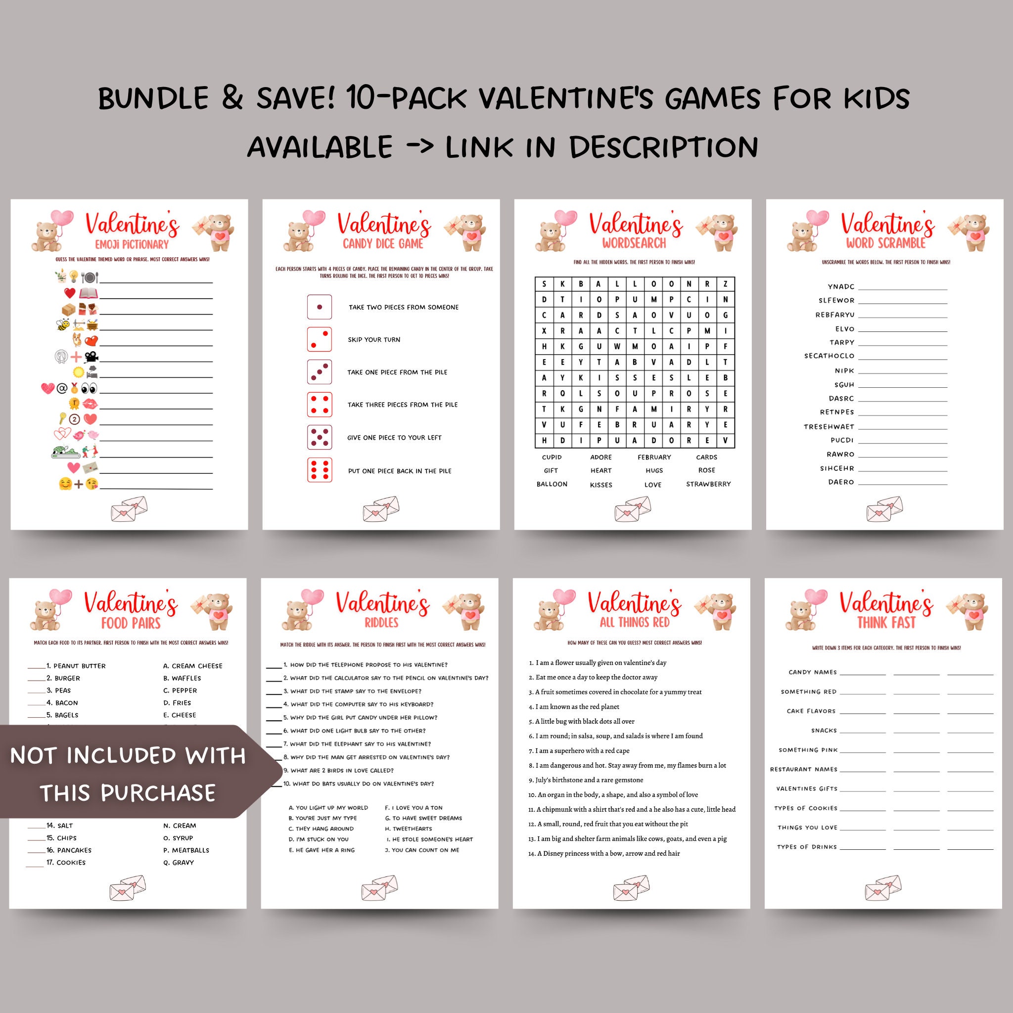 Valentine's Day Would You Rather Game Printable, This or That Game ...