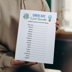 Earth Day Games Bundle Printable, Environmental Activities Adults ...