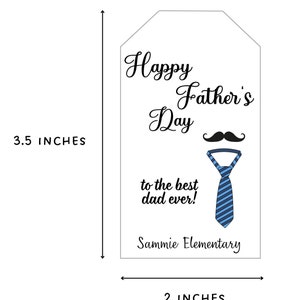 Happy Father's Day Custom Gift Tags Printable Worlds - Etsy