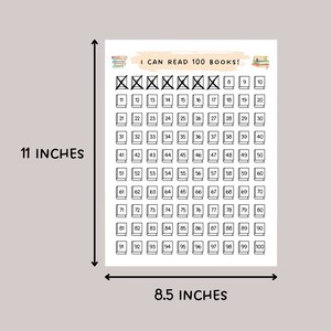Printable Reading Chart Kids, Reading Log Tracker 50 100 Books, Book ...