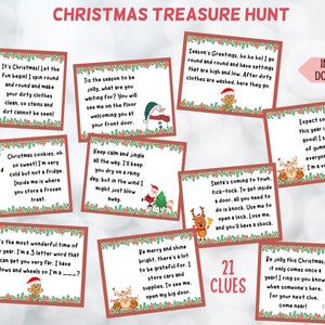 Indoor Christmas Treasure Hunt for Kids Christmas Scavenger - Etsy