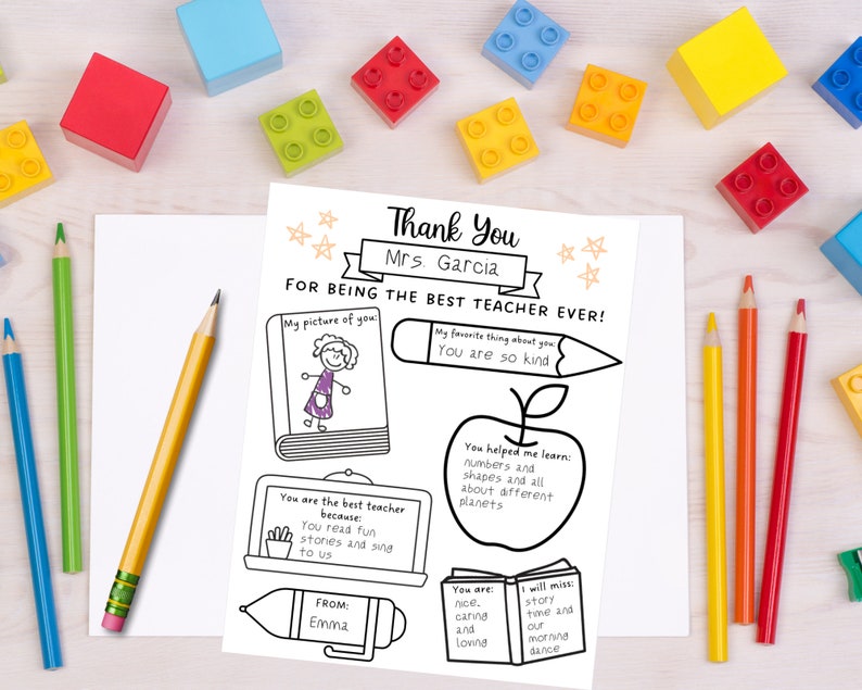 Teacher Appreciation Week Printable Thank You Teacher Gift - Etsy