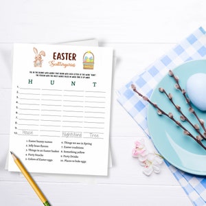 Easter Scattergories Game Printable, Easter Party Game, Easter Activity ...
