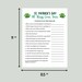 St. Patrick's Day Green Trivia Game Printable, All Things Green ...