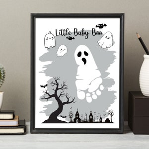Fall Handprint & Footprint Printable Crafts, DIY Autumn Art for Baby ...