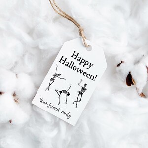 Halloween Gift Tag Printable Template, Editable Halloween Party Favor ...