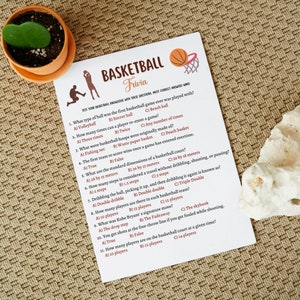 Basketball Trivia Game Printable, Basketball Tailgate Party Game ...