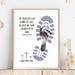 Fathers Day Bible Verse Craft Kids Printable, DIY Footprint Card Feet ...