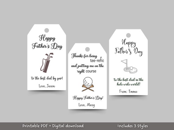 Fathers Day Gift Tags Puns Free Printable Father's Day Gift Tags