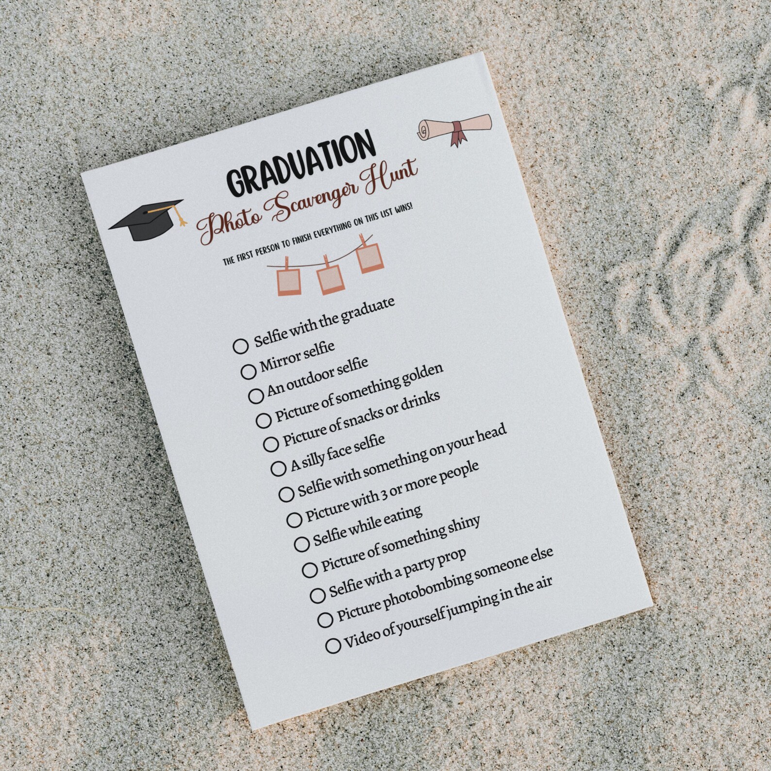 Graduation Party Games Printable, High School Senior Grad Party Games ...