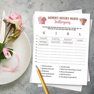 Womens History Month Party Games Printable, Emoji Pictionary, Trivia ...