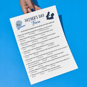 Father's Day Trivia Game Printable, Fathers Day Ideas, Fun Party Games ...