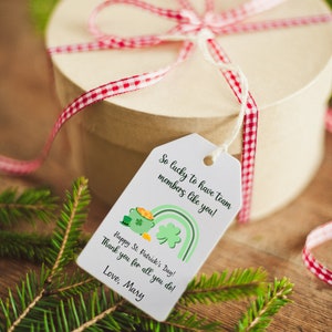 Editable St Patricks Day Gift Tags Printable, Personalized Custom Thank ...