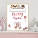 Puppy Party Signs Printable, Adopt a Puppy Party Games, Dog Adoption ...