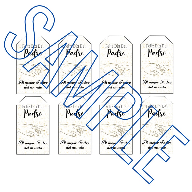 Spanish Happy Fathers Day Gift Favor Tag Feliz Día Del Padre - Etsy