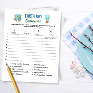 Earth Day Games Bundle Printable, Environmental Activities Adults ...