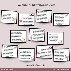 Valentine's Day Treasure Hunt for Kids Printable, Valentines Day ...
