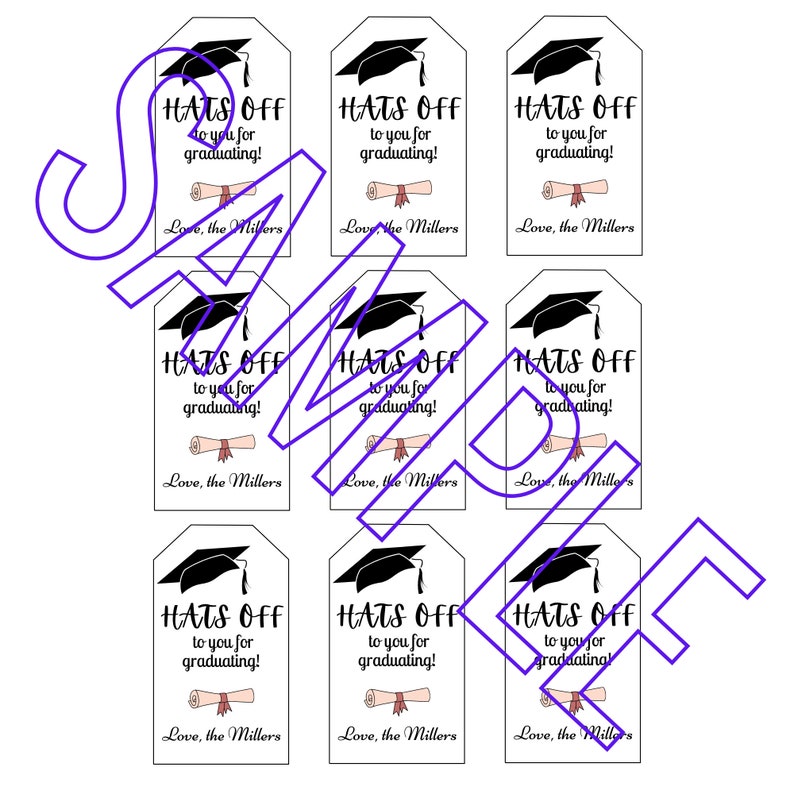 Custom Graduation Gift Tags Personalized Graduation Tags - Etsy