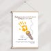 Father's Day Bible Craft Kids Printable, DIY Handprint Card Scripture ...