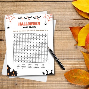 Halloween Games Bundle Kids Printable, Halloween Party Games, Scavenger ...