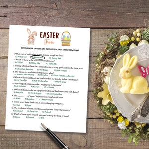Easter Trivia Party Game Printable, Easter Games, Easter Activity for ...