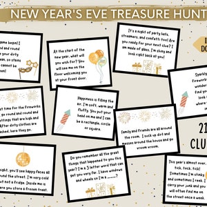 New Years Eve Scavenger Hunt Printable New Year's Eve - Etsy