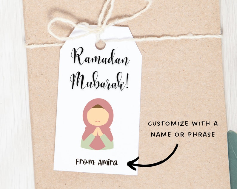 Editable Kids Ramadan Mubarak Gift Tags Printable Custom - Etsy