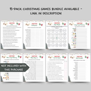Christmas Party Games Bundle Printable, Fun Holiday Game, Christmas ...