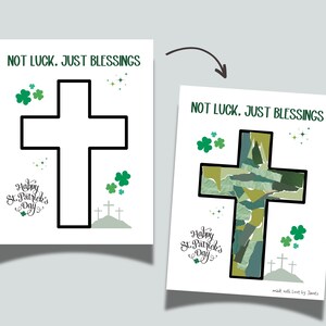 St Patricks Day Christian Bible Craft Printable, DIY March Art Keepsake ...