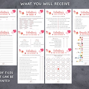 Valentine's Day Games Bundle Printable for Adults - Etsy