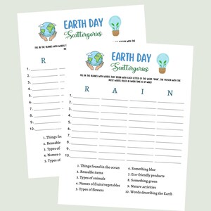 Earth Day Games Bundle Printable Environmental Activities - Etsy