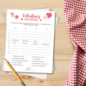 Valentine's Day Games Bundle Printable for Adults, Galentines Day Games ...