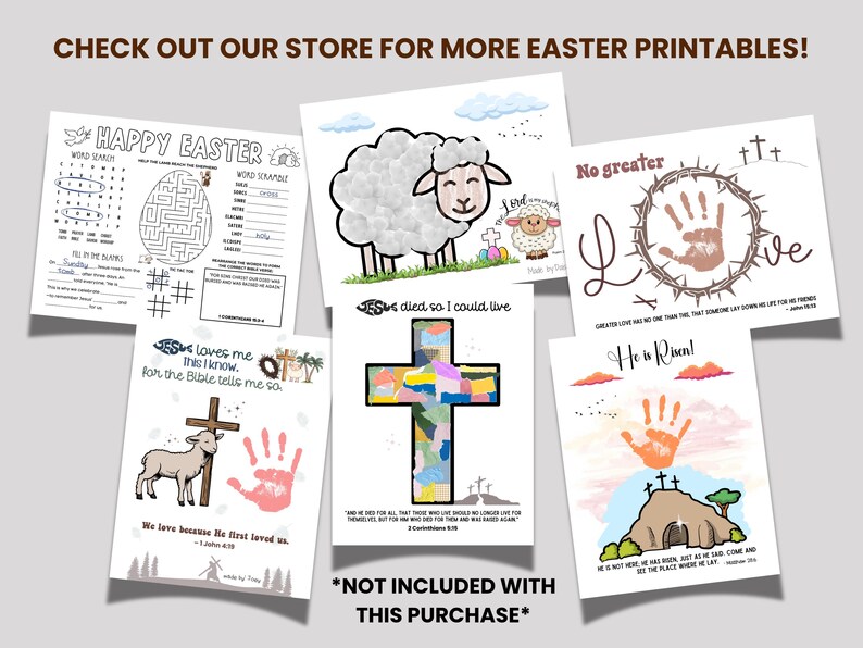 Easter Story Snack Mix Printable Holy Week Treat Basket Gift Tags ...