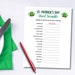 St Patricks Day Word Scramble Game Printable, St. Pattys Day Unscramble ...