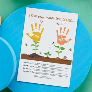 Mothers Day Handprint Craft Bundle for Kids Printable Card Art Activity ...