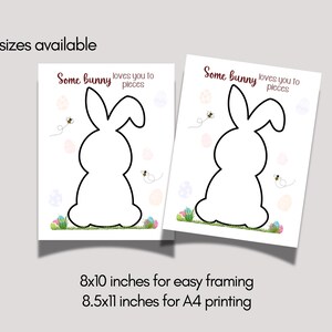 Easter Bunny Crafts for Kids Printable DIY Torn Paper Art Activity ...