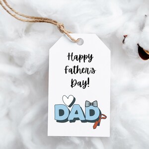 Happy Father's Day Gift Tags, Gift for Dad, 9 Printable Gift Tags ...