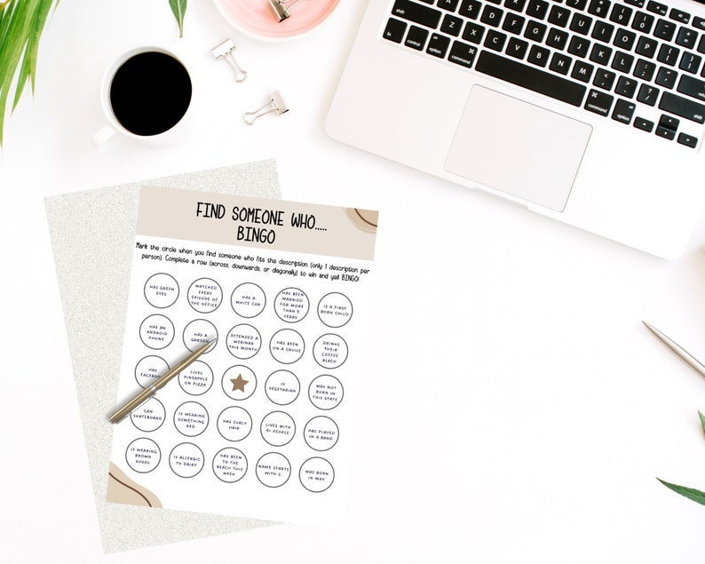 Find Someone Who Game Employee Bingo Fun Icebreaker Game - Etsy