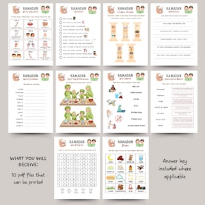 Ramadan Activity for Kids Printable, Eid Activities, Kids Ramadan ...