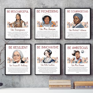 Women's History Month Posters Printable, Inspirational Historical ...