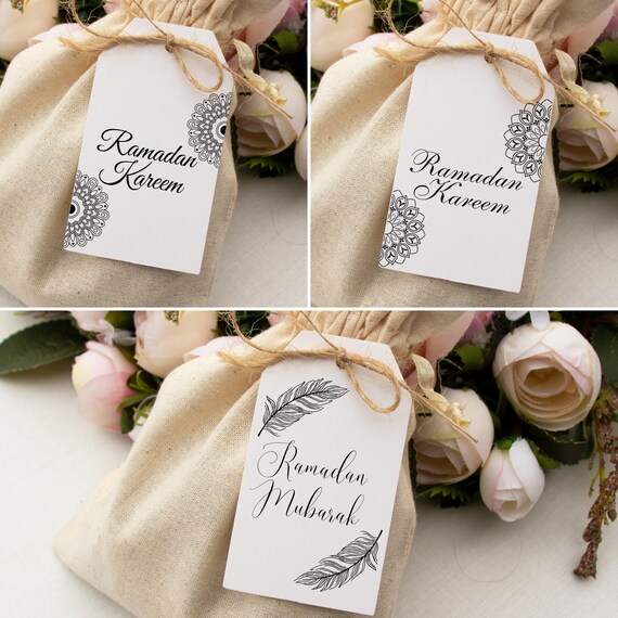 Ramadan tag Printable Ramadan Mubarak gift tags 2 DESIGNS pdf Ramadan ...