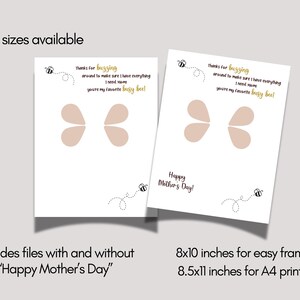 Mothers Day Footprint Craft for Kids Printable Card Art Activity ...